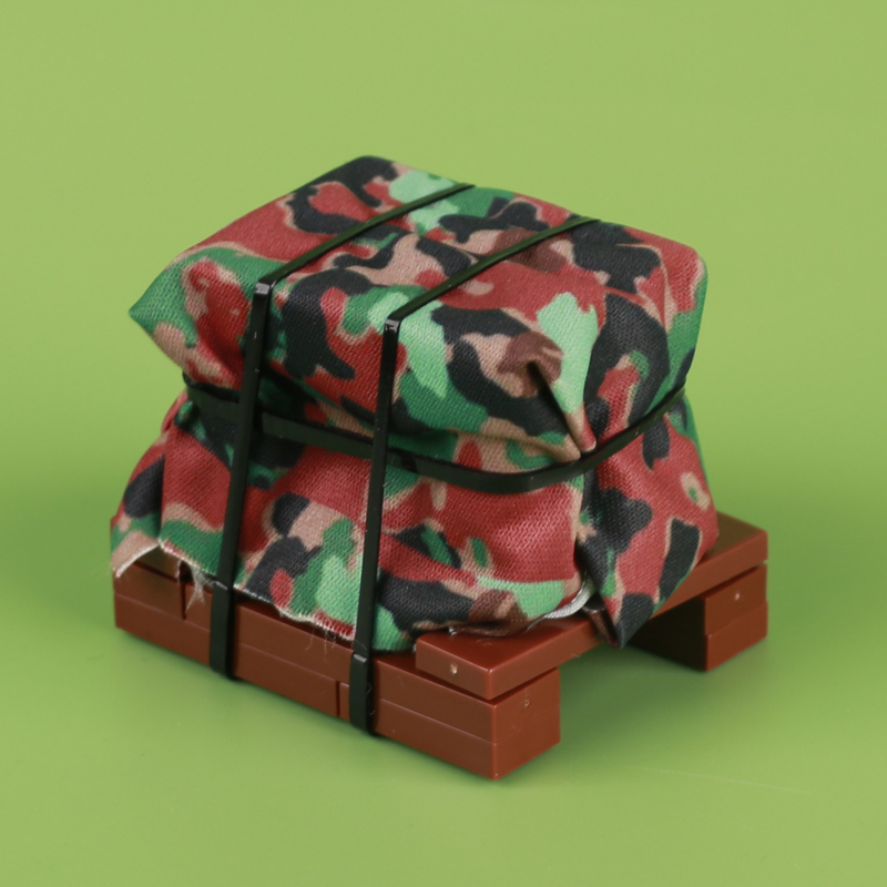 WW2 Military Airdrop Box Building Blocks Soldier Minifigs Germany ...