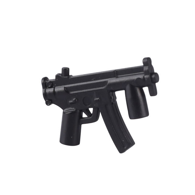 WW2 Soldiers Minifigures HK MP5 Submachine Gun Building Blocks Military ...