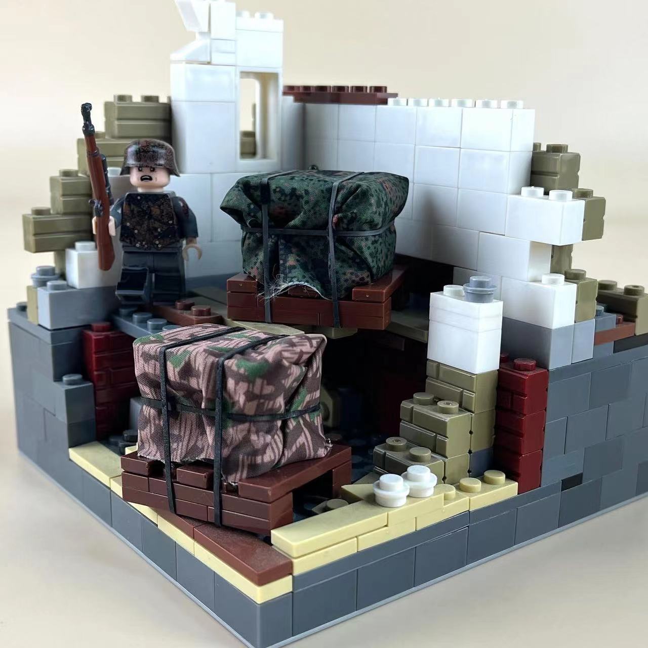 WW2 German Camouflage SS Soldier Minifigures