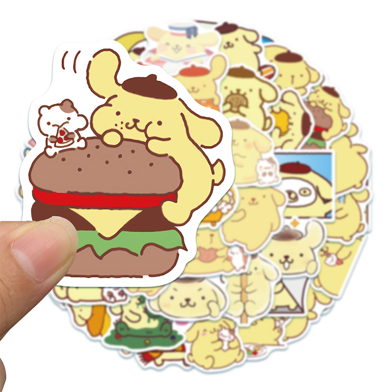 Adorable Pom Pom Purin Stickers Japanese Sanrio Decorative Waterproof ...