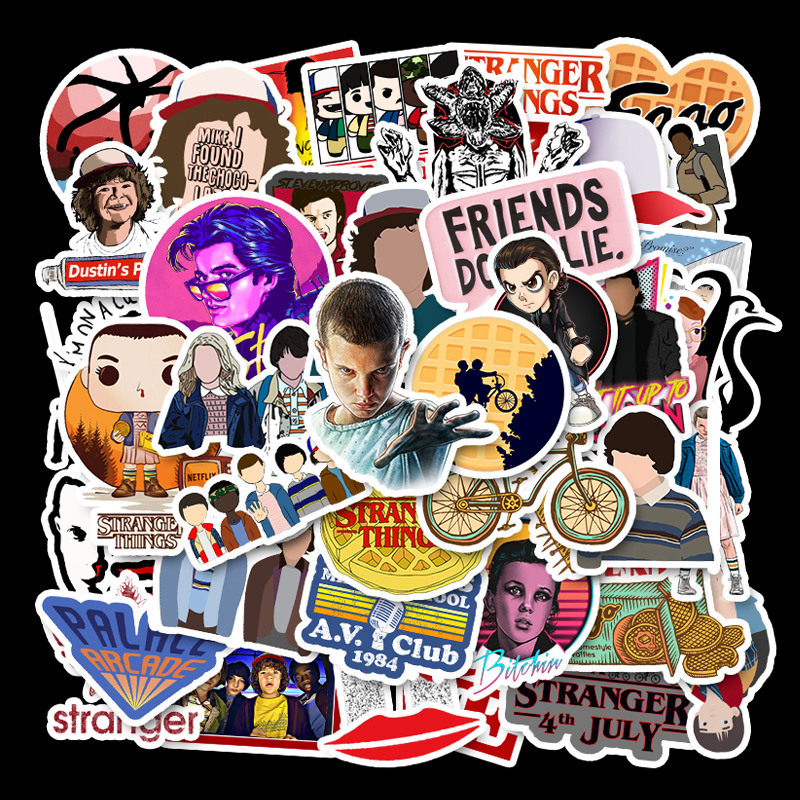 Stranger Things Character Sticker Form Collection Decorative Fans Gift