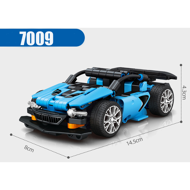 Building Blocks Racing Car Rubber Assembled Classic Decorative Boys