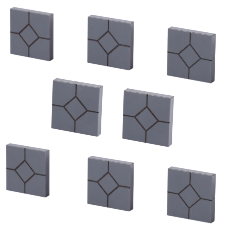 DIY Printing Floor Building Blocks Grey Military Toys For Kids Gift