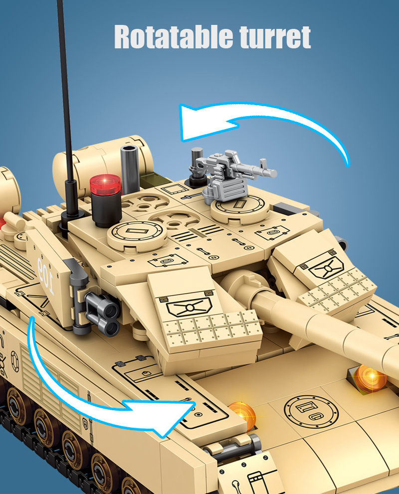 Military Tank Fighter Building Blocks Tank Soldier Weapon Minifigures