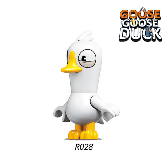 Goose Goose Duck Building Blocks Minifigs Game Red White Toys Gifts