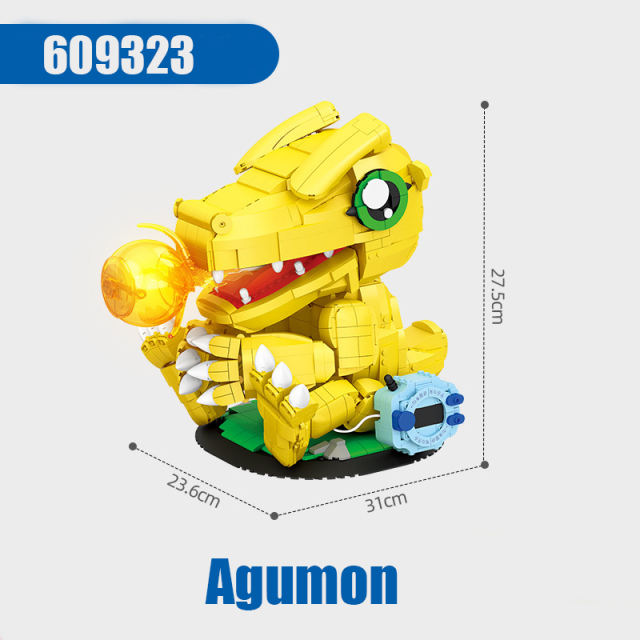 Digimon AdventureBuilding Blocks Brick Yagami Taichi Garurumon Boy Toy