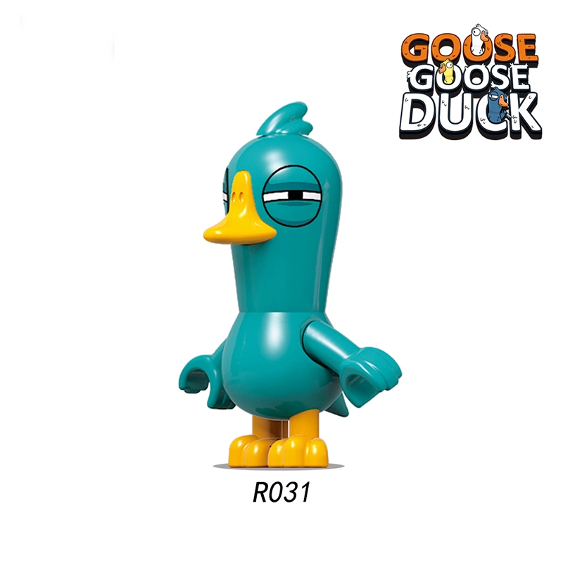 Goose Goose Duck Building Blocks Minifigs Game Red White Toys Gifts