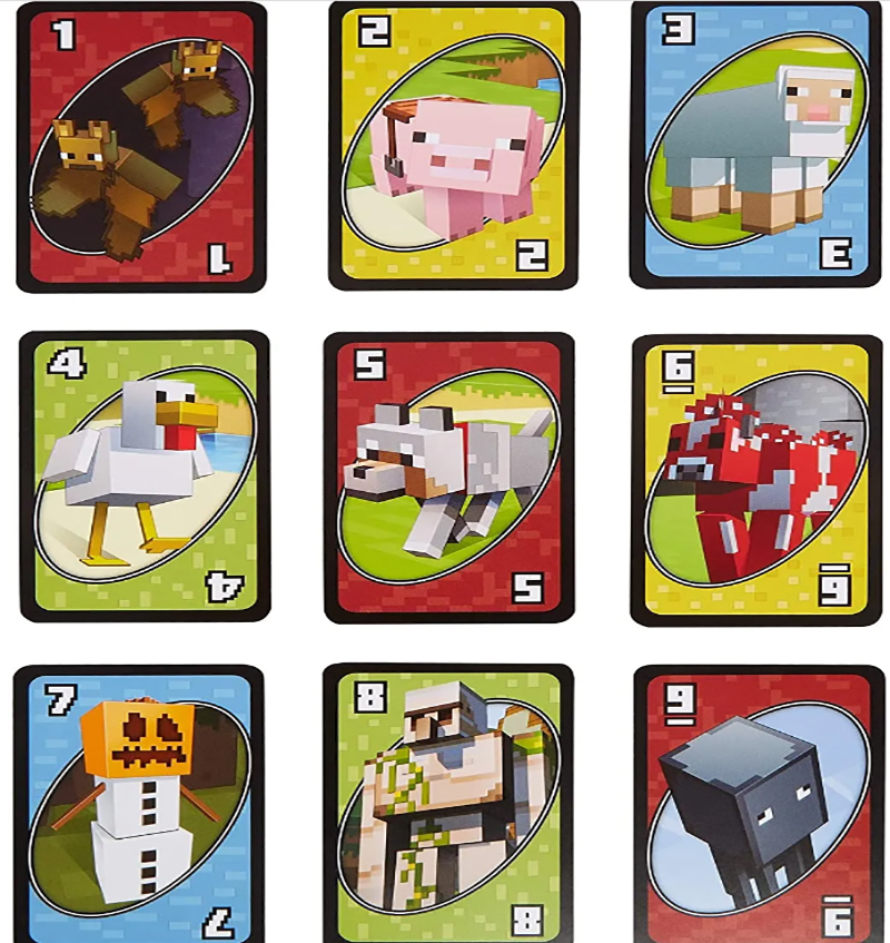 Minecraft Poker Cards Multiplayer Games Family Board Box Toys Gifts