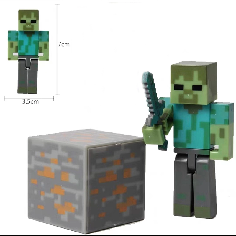 Minecraft Minifigs Building Blocks Compatible with LEGO NPC Toys Boy