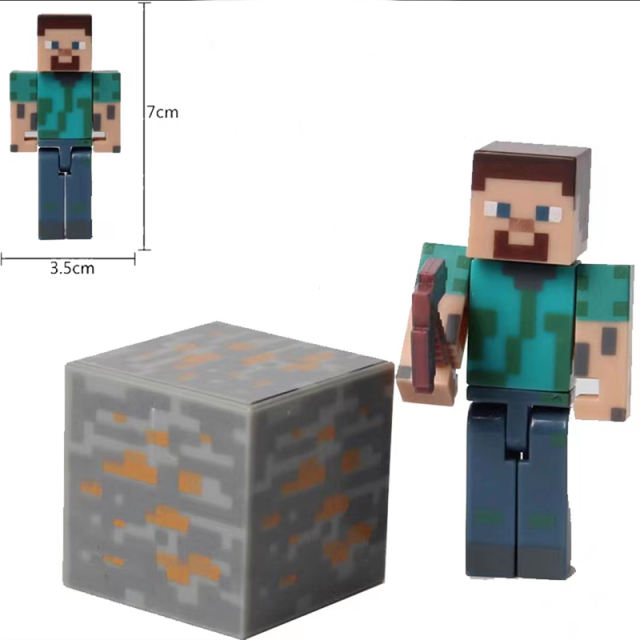Minecraft Minifigs Building Blocks Compatible with LEGO NPC Toys Boy