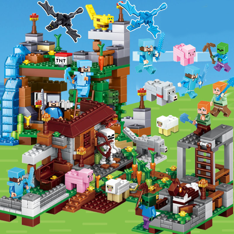 Minecraft Minifigs Building Blocks Compatible with LEGO NPC Toys Boy
