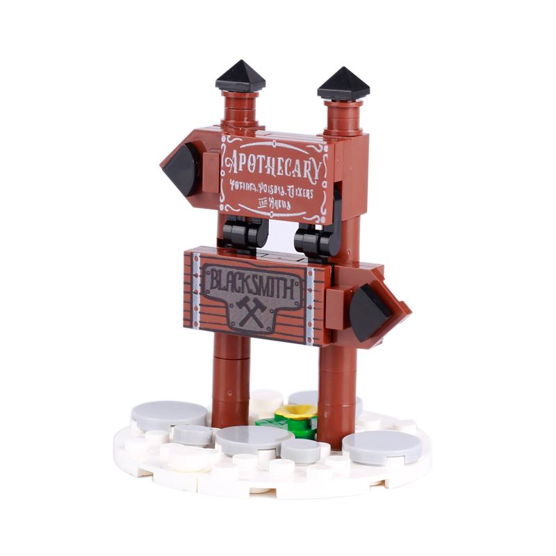 City Street Bulletin board Bricks DIY Accessories Signage Publicity column