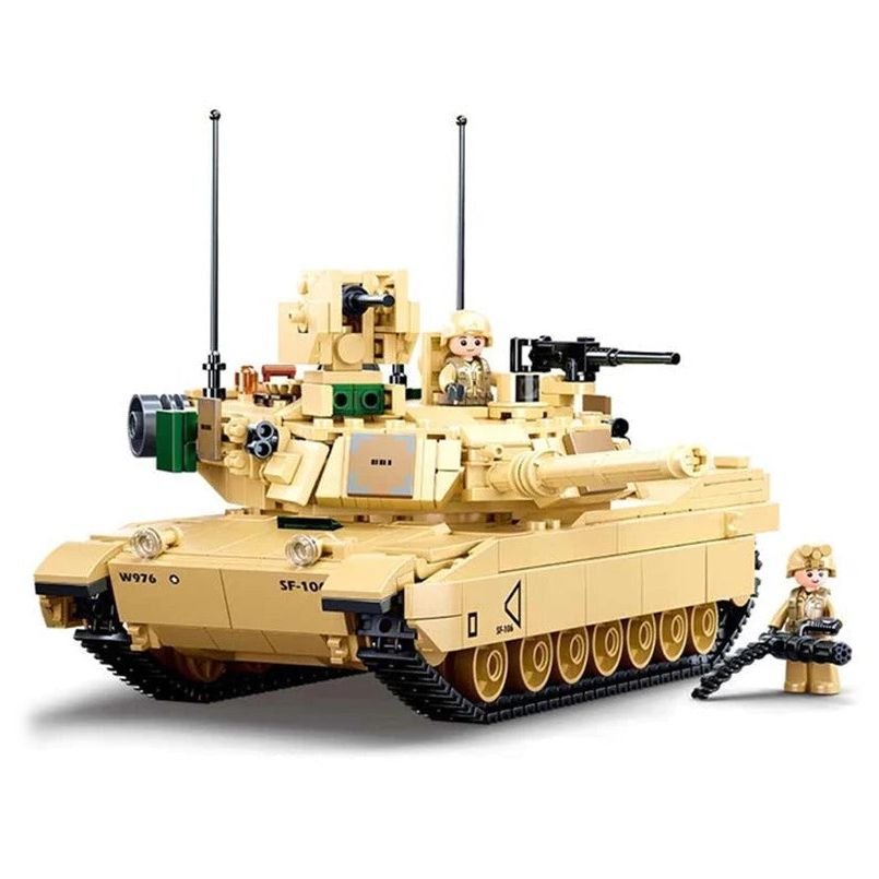 T-72 Main Battle Tank Minifigs Bricks Army Machine Gun Cannon Boy Gift