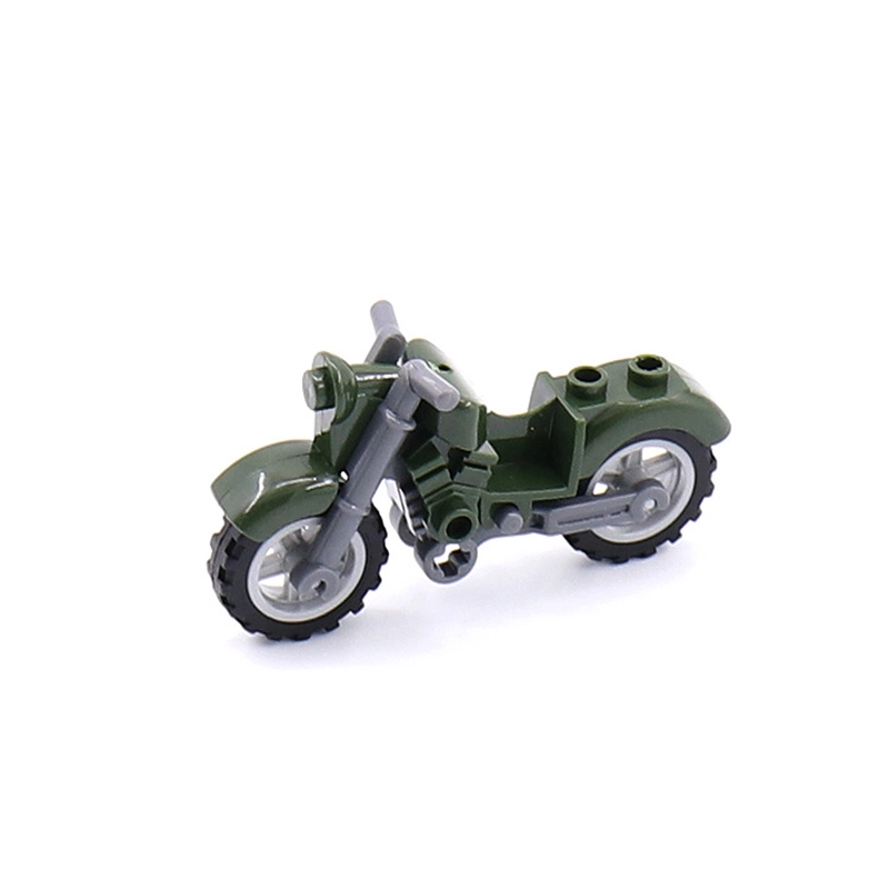 City Military Motorcycle Brick Transportation Facility Police SWAT Toy