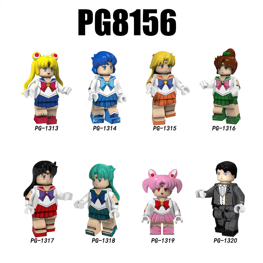Japanese Anime Series Sailor Moon Minifigs Bricks Chiba Mamoru Compatibal
