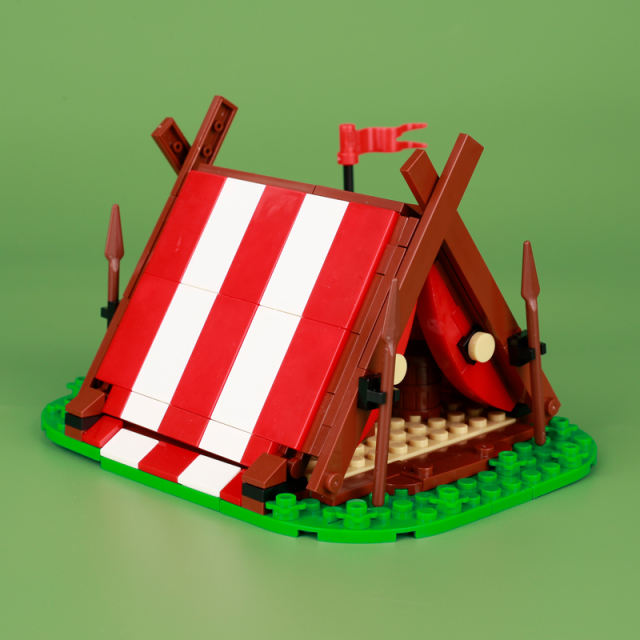 Military Medieval Castle Camp Viking Tents Bricks Minifigs Parts Toys