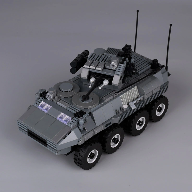 Military Series Wheeled Armored Vehicle APV Bricks Accessories Parts