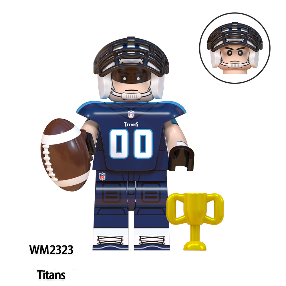 Lego Rugby Player Series Minifigs Bricks NFL Custom Compatible Saints