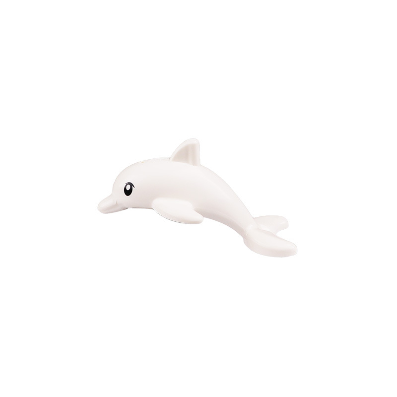 Animal Dolphin White Beluga Bricks Fish Accessories Compatible Parts