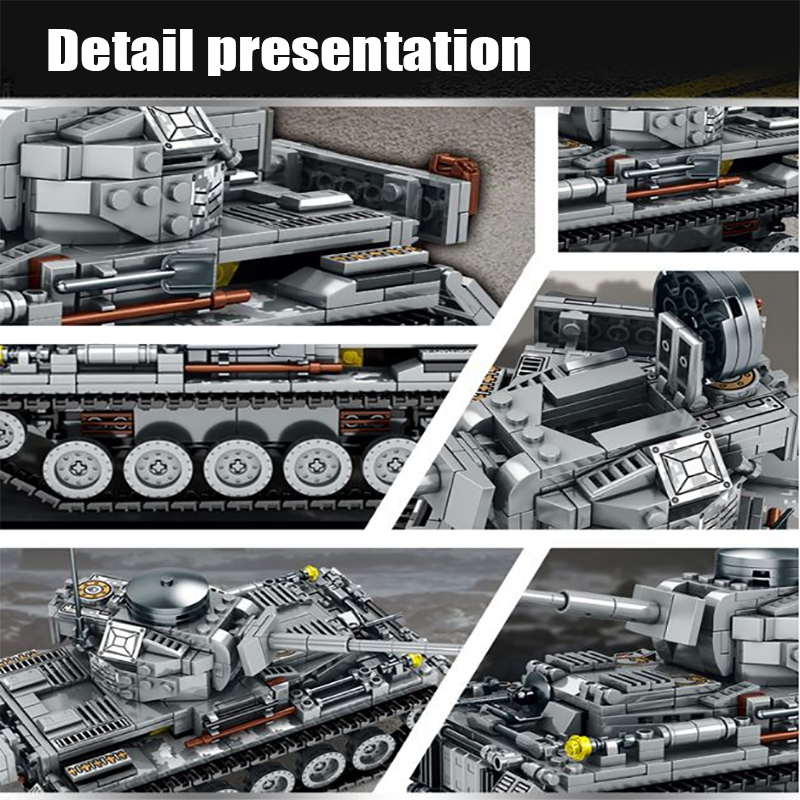 German Panzerkampfwagen IV Tank Minifigs Bricks Rotatable Turret