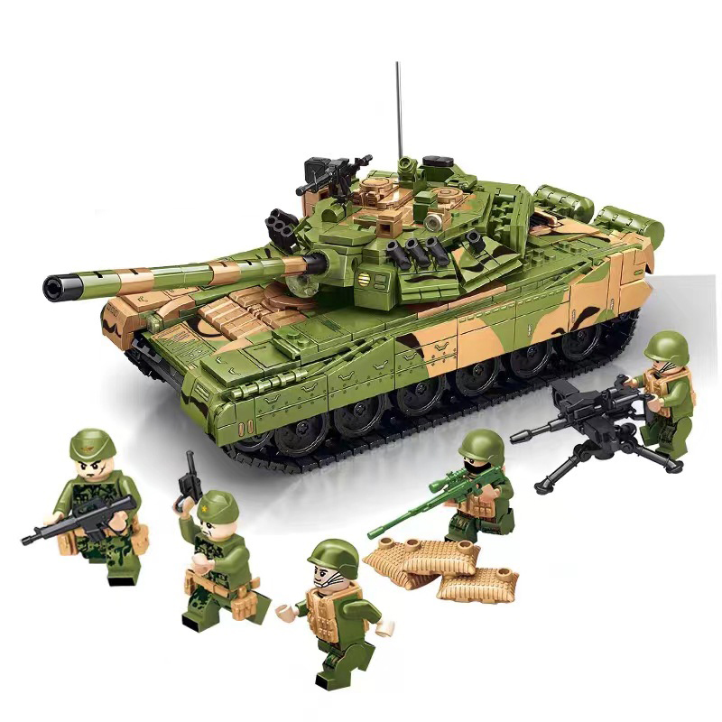 Russian Military T 80U Main Battle Tank Minifigs Bricks Missile Fort