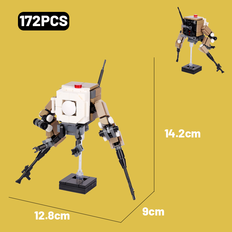 MOC Military Armed Mech Robot Corps Cubot Creative Building Block Toys