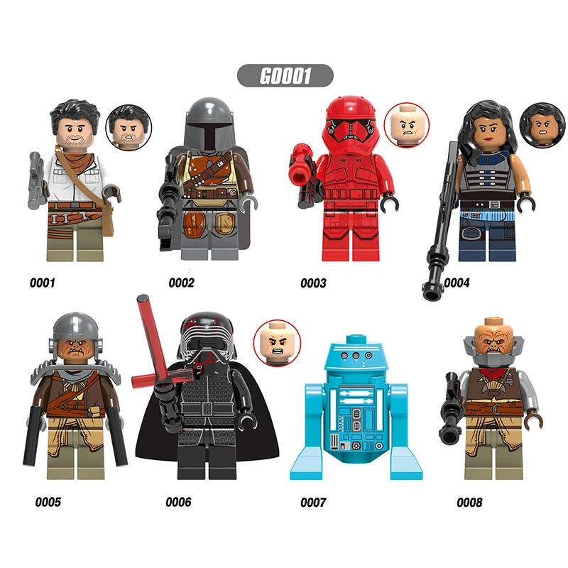 American Movie Star Wars Han Rey Kylo Ren Maul Children Model Compatible