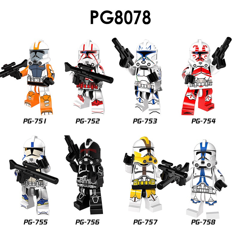 American Movie Star Wars Clone Soldier Militrary MiniFigs Assembly Toys