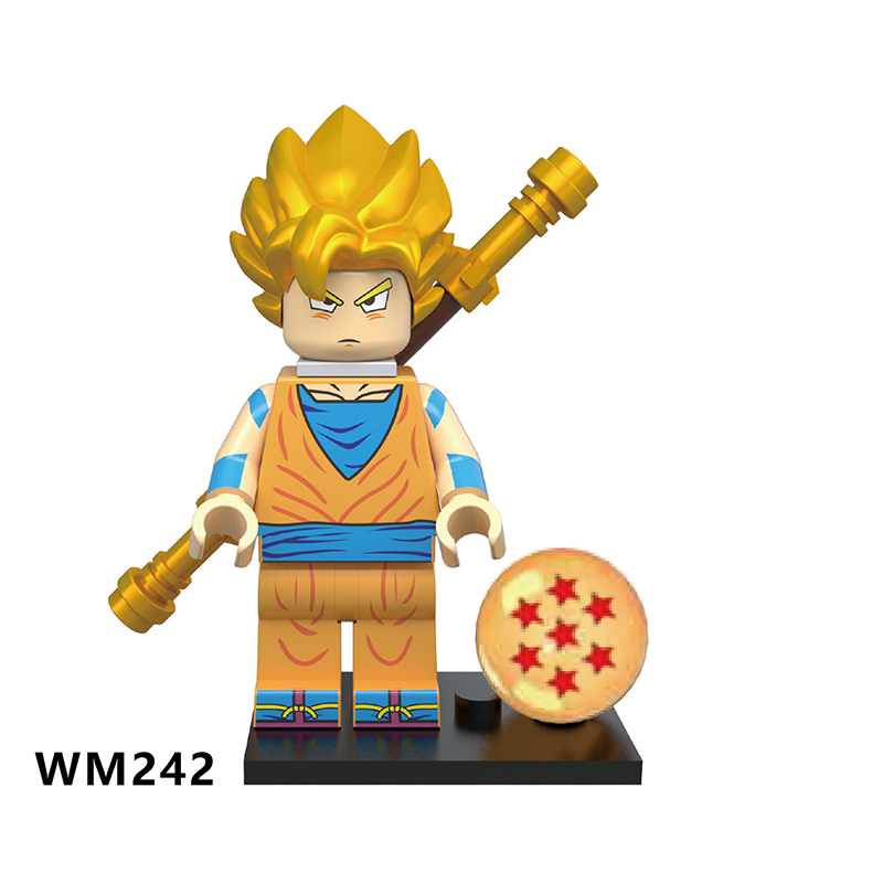 Japan Anime Dragoned Ball Tranx Son Goku Bricks Kids Toys Compatible