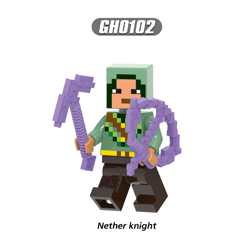 Minecraft Series Minifigs Bricks Pixel Weapon Sword Accessories Toys