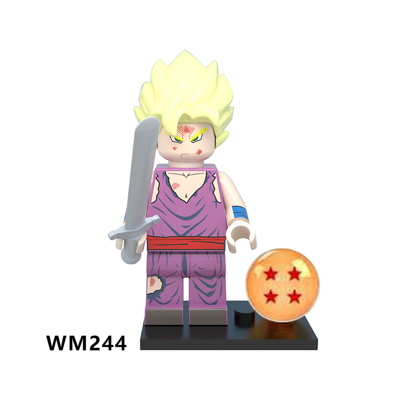 Japan Anime Dragoned Ball Super Saiyaned Bricks Kids Toys Compatible