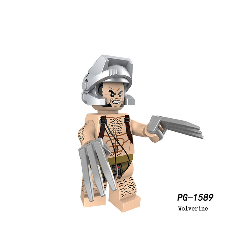 Super Hero Wolverine Mini Bricks Kits Kids Birthday Toys Compatible