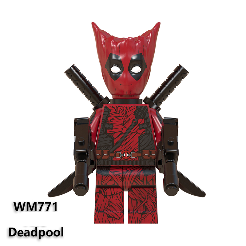 Superhero Series Deadpool Bucky Thor With Bathrobe Assemble Kids Bricks