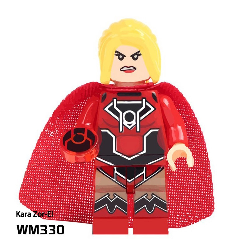 American Superhero Kara Starfire Bricks Collection Kits Kids Compatible
