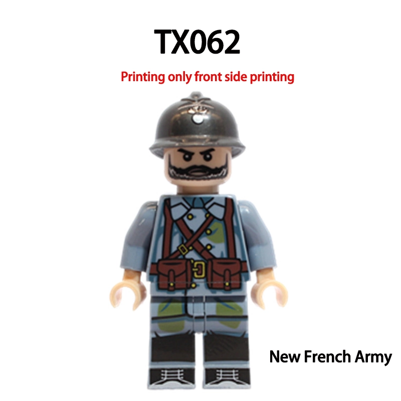 Medieval French Soliders Action Figures Kids Bricks Toys Compatible