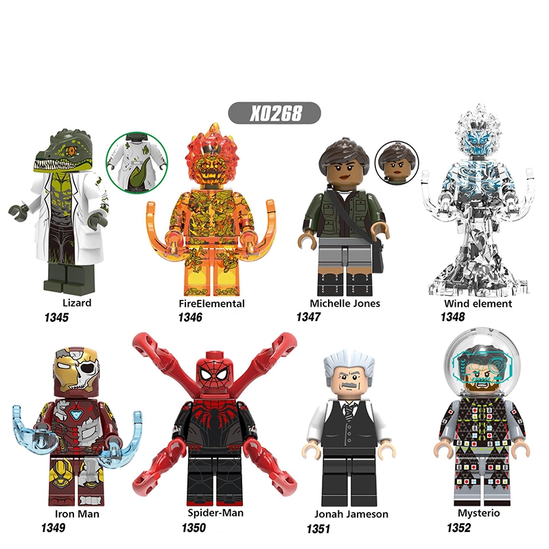 American DC Michelle Jones Iron Man Superheroes Minifigs Kids Bricks