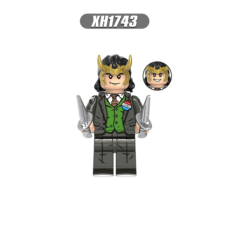 Marvel Movie Loki Minifigs Bricks Kits Kids Birthday Toys Compatible