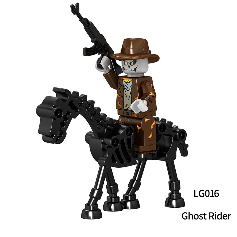 Superhero Ninja Motorcycles Ghost Rider Batman Kids Bricks Compatible