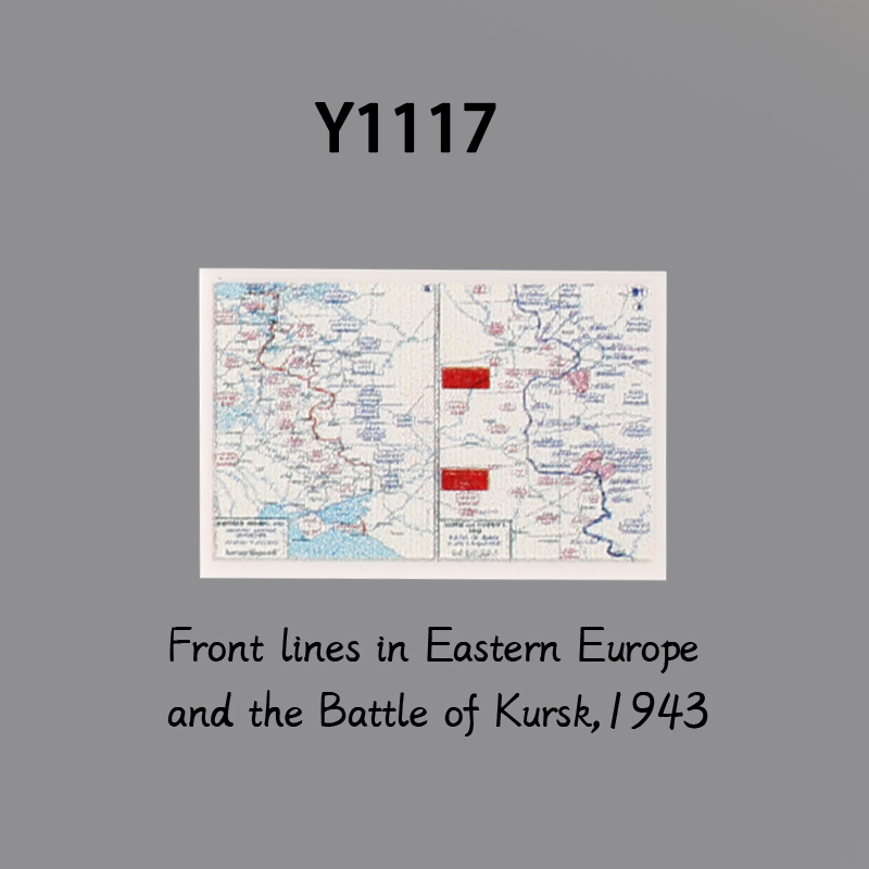 World Wars II Battle Kursk European Campaign Map Bricks Kits Kids