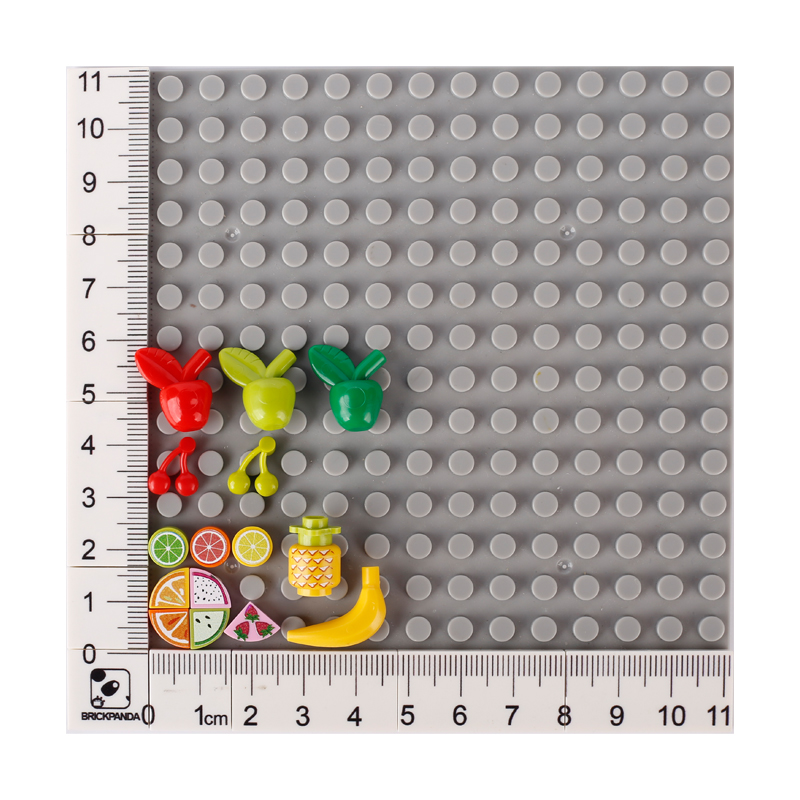 MOC City Fruit Set Series Printed Bricks Banana Cherry Dragon Fruit