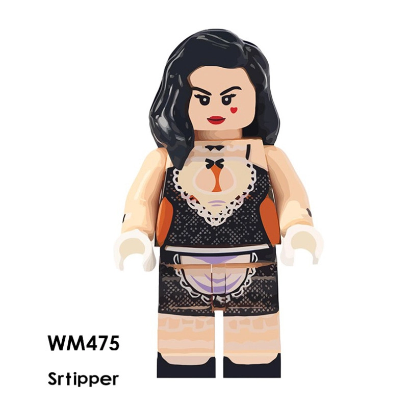 MOC Sexy Girl Stripper Bikini Beauty Model Kids Bricks Kits Compatible