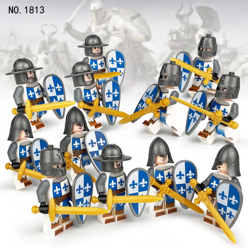 Medieval Castle Soldiers Minifigs Bricks Parts War Accessories Parts