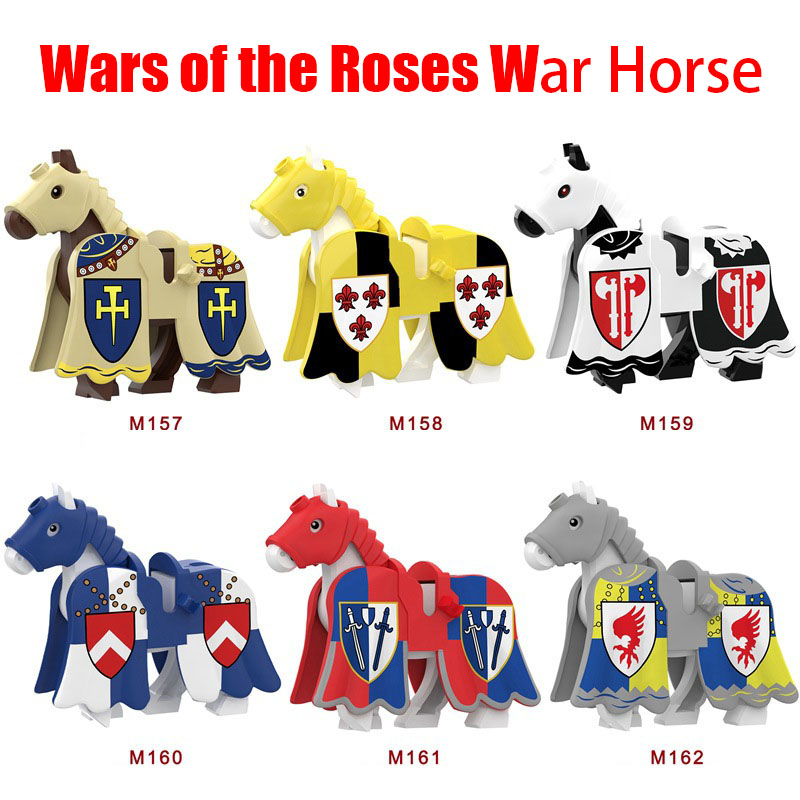 Wars Of The Roses War Horse Bricks Leaf Hammer Sword Weapon Helmet