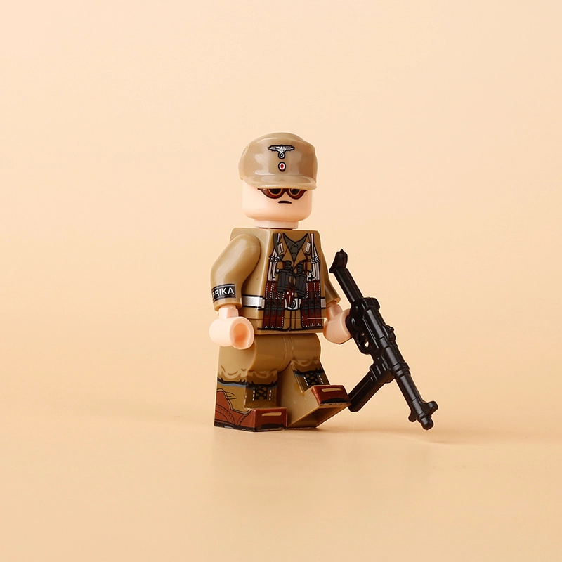 059DL North African Submachine Gunner Bricks War Military Compatible