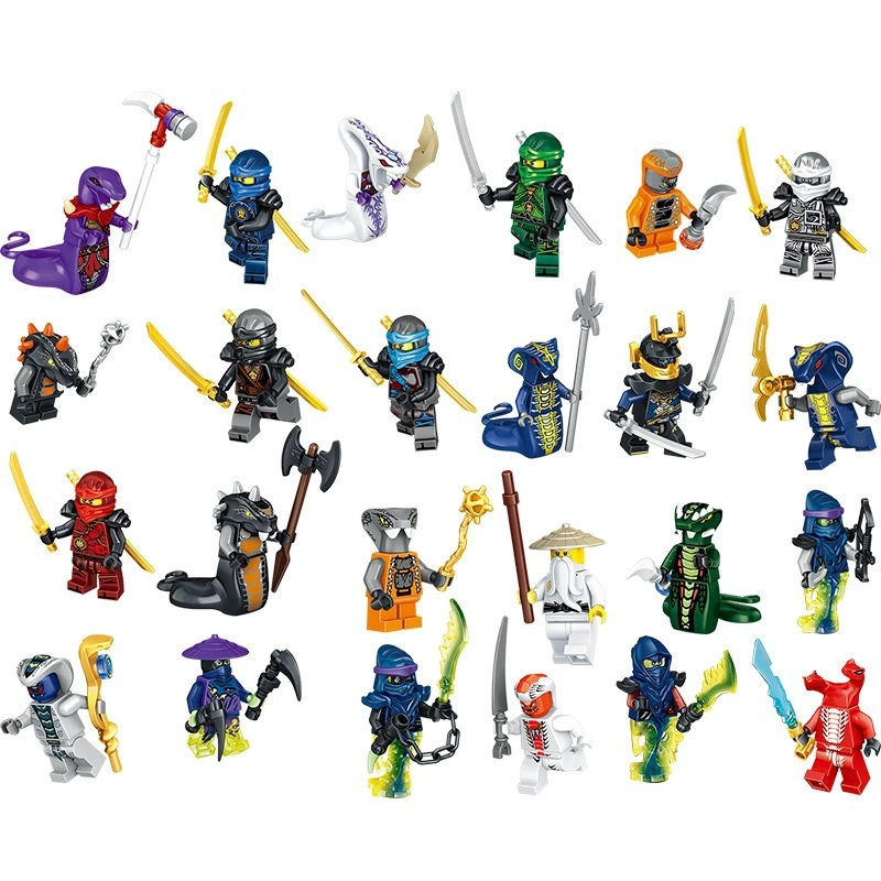 Phantom Ninja Games Series Minifigs Bricks Army Soldiers Helmet Hammer