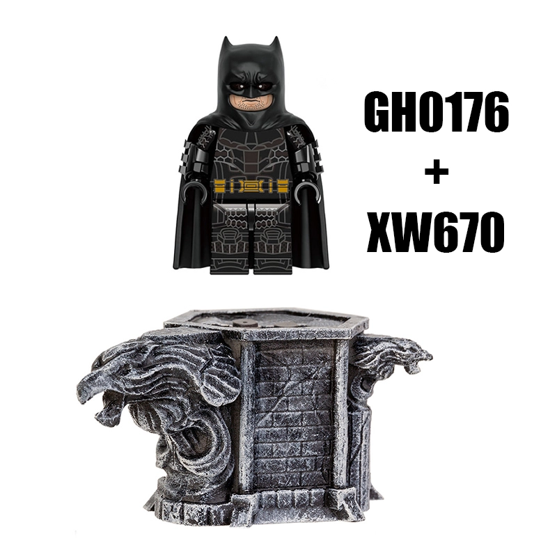 American DC Comics Superhero Batman Platform Minifigs Bricks Keaton