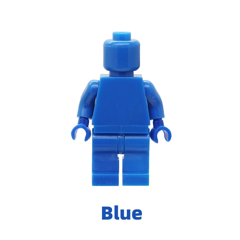 MOC Monochrome Minifigure Building Blocks Blank Plain Solid Torso