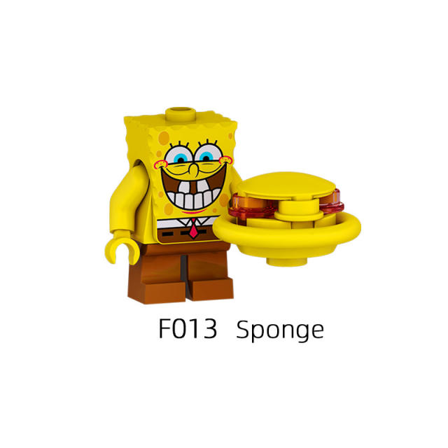 SpongeBob Anime Bricks Model Minifigs Plankton Drawer Decoration Children