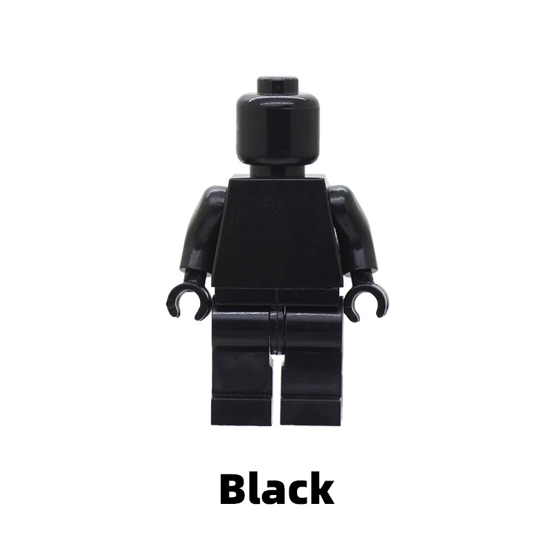 MOC Monochrome Minifigure Building Blocks Blank Plain Solid Torso
