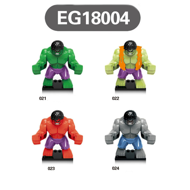 Superheroes Series Hulk Minifigs Bricks Accessories Iron Armored Toys